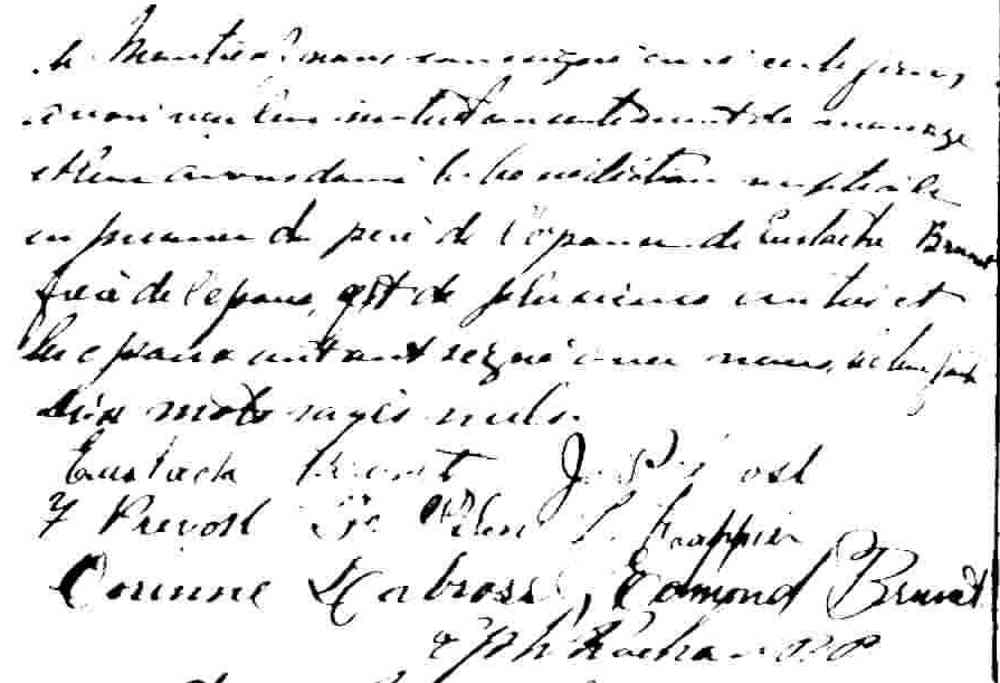 Actes de la famille Labrosse dit Raymond