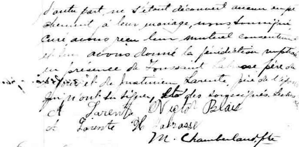 Actes de la famille Labrosse dit Raymond